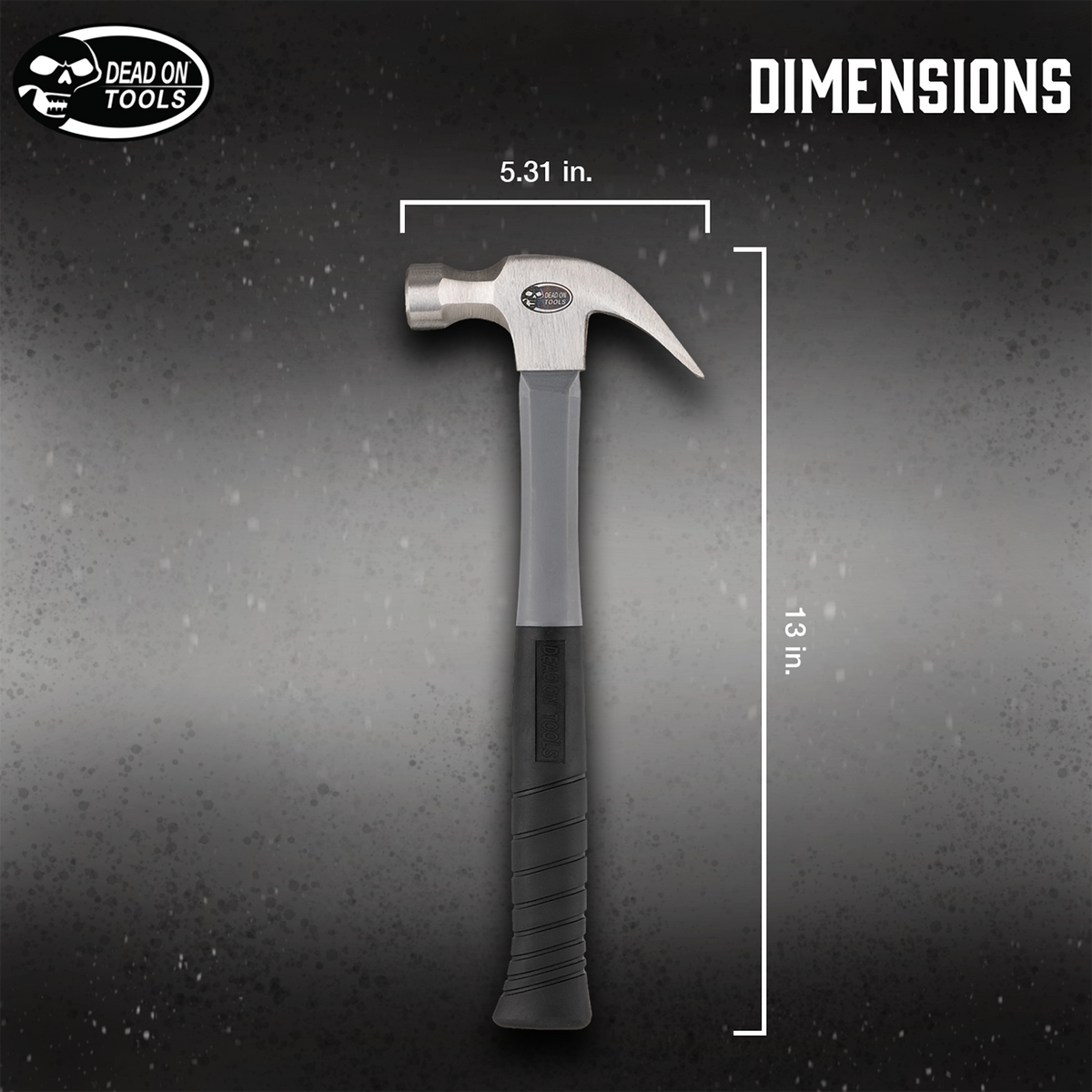 16 oz. Smooth Face Fiberglass Hammer - Curved Claw