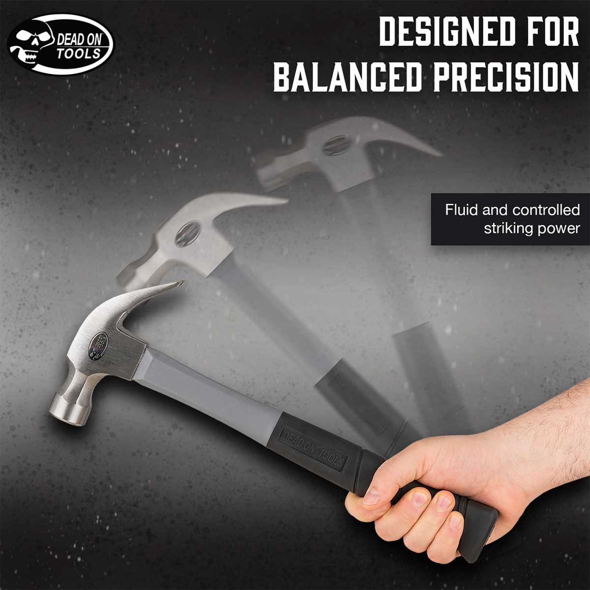 16 oz. Smooth Face Fiberglass Hammer - Curved Claw